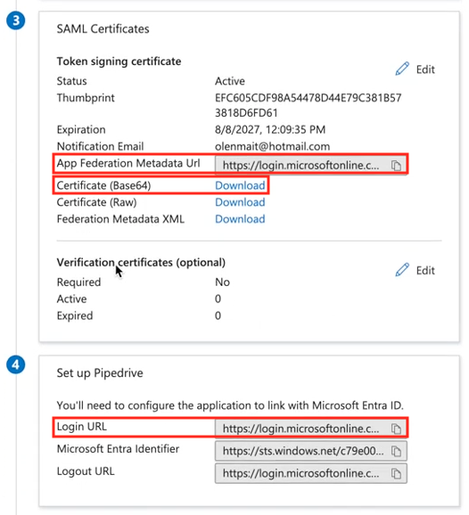 Using Pipedrive single sign-on with Microsoft Entra ID - Knowledge Base | Pipedrive